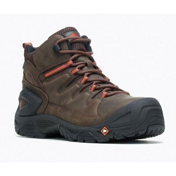 Merrell | Shoes | Merrell Strongfield Work Boots Mens Leather 6 ...